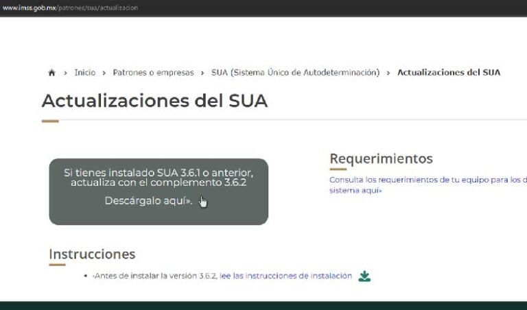 ¿Qué es, para qué sirve y como descargar el SUA? | DC
